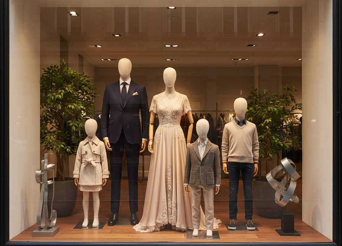 Family Mannequin Set: Suede Display Forms for Retail Storytelling | DE ...