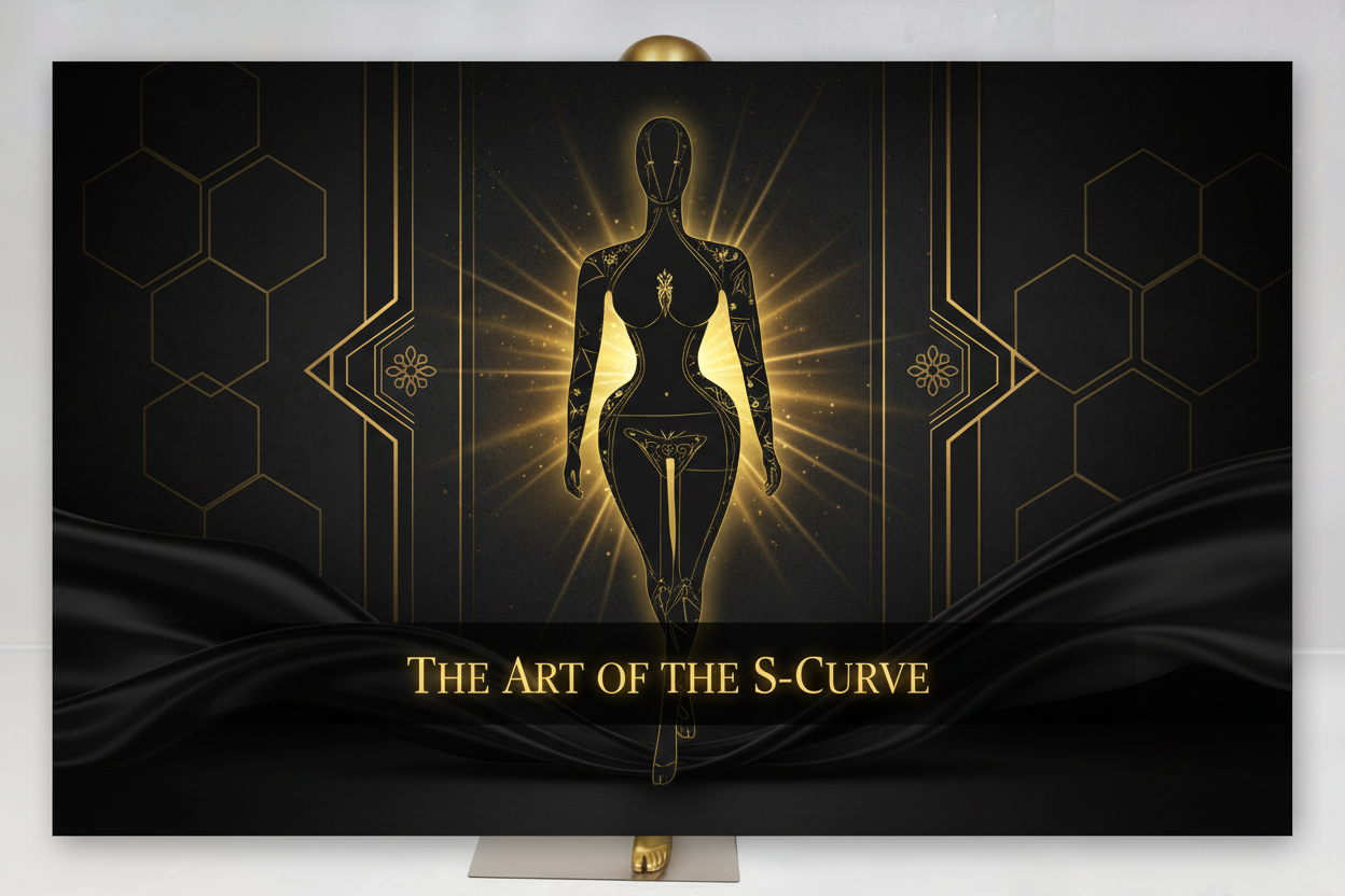 Black & Gold S-Curve Mannequin: Luxury Fashion Display | DE-LIANG – DE ...