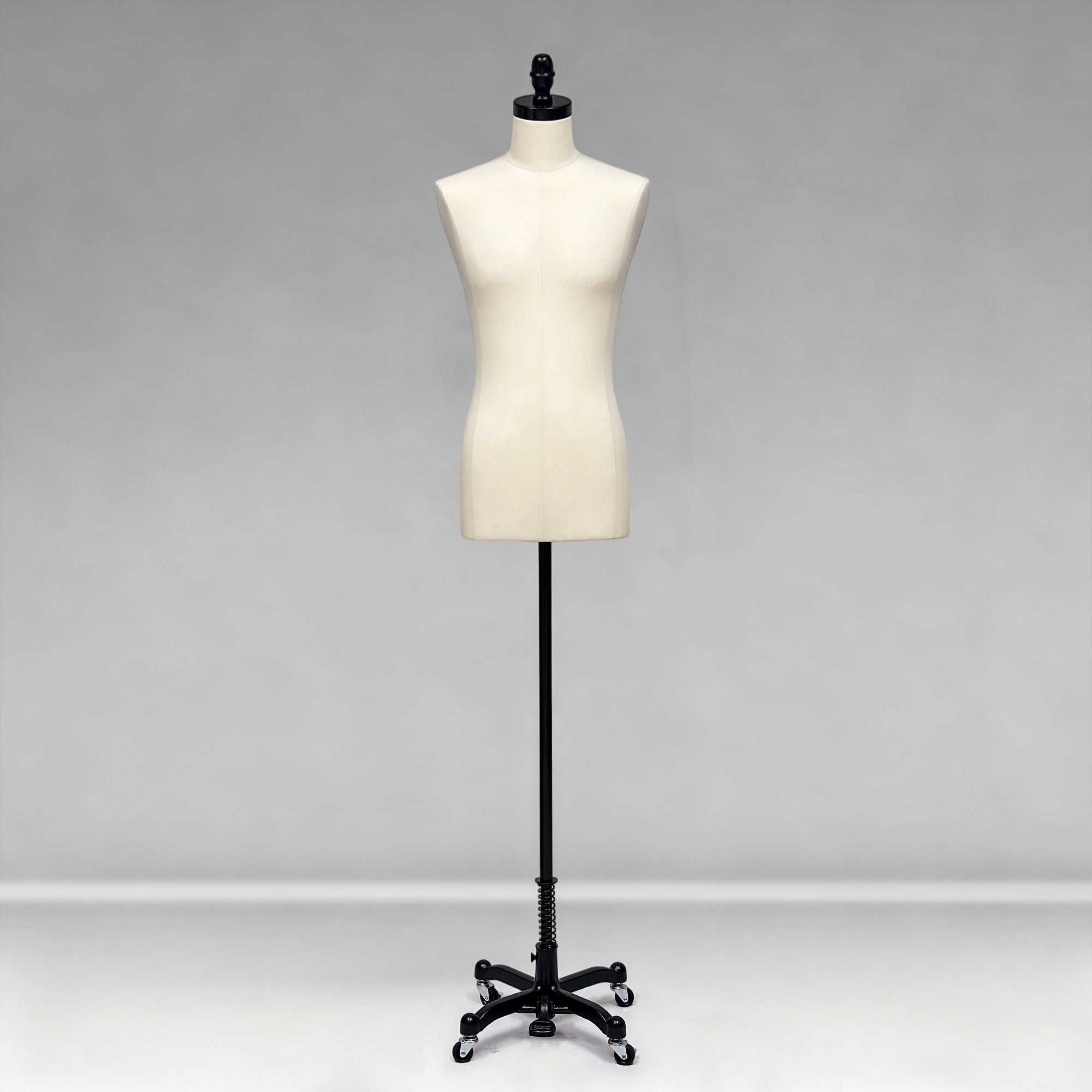 DE-LIANG Male Half Body Dress Form, Men Fabric Mannequin for Suit and ...