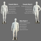 DE-LIANG Plus Size Female Full Body Mannequin,White Women Realistic Di ...