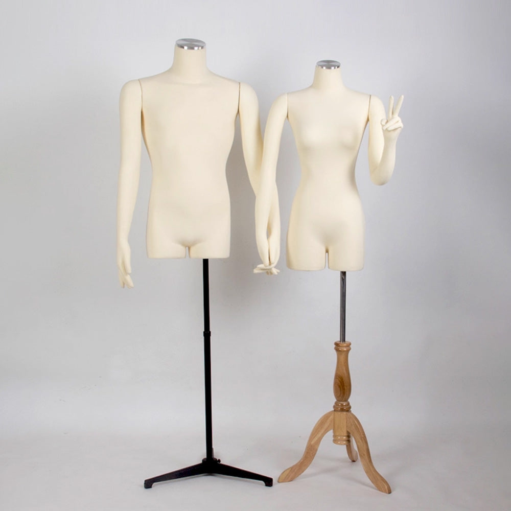 Soft Half Body Mannequin - Pin-able Cotton Fabric Dress Form | Female ...