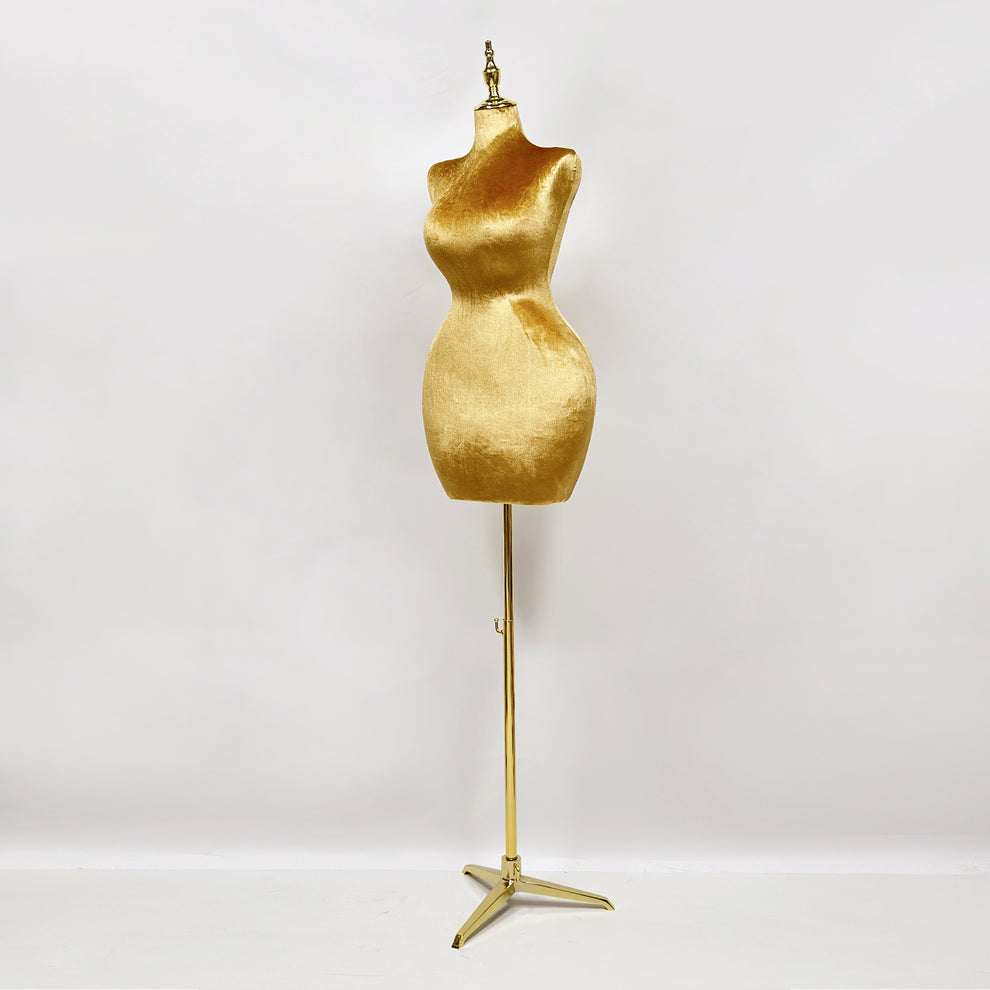 Satin Female Half Body Mannequin - Adjustable Slim Waist – DE-LIANG ...