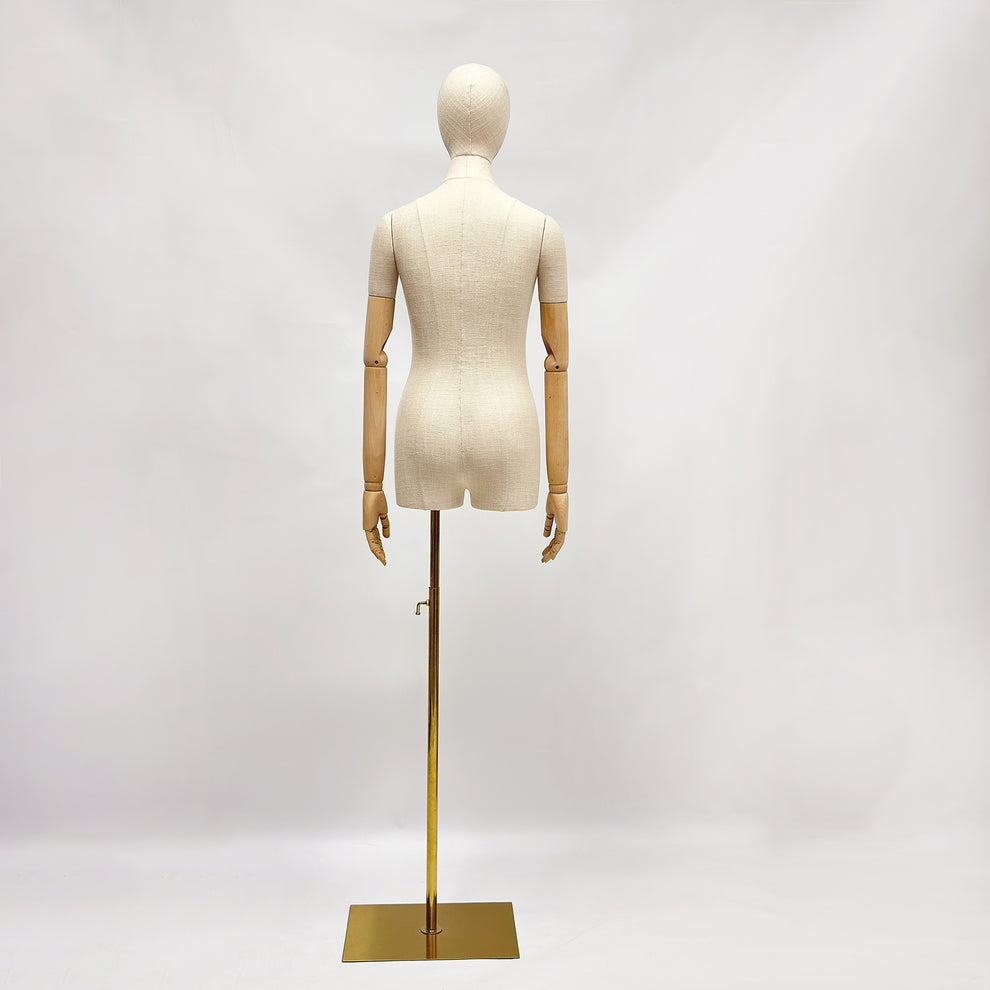 Female Fully Pinnable Plus Size Linen Mannequin, Plus size Bust Form F ...