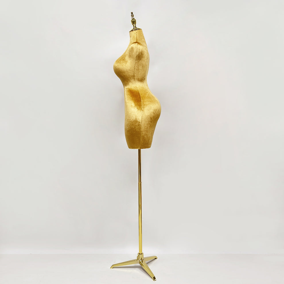 Satin Female Half Body Mannequin - Adjustable Slim Waist – DE-LIANG ...