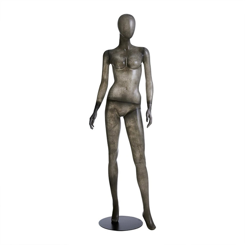 DE-LIANG Transparent Female Display Mannequin,Grey Fiberglass Display ...
