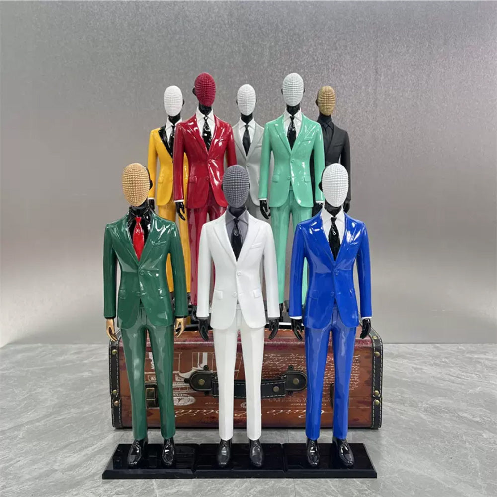 DE-LIANG Mini Male Mannequin Full Body,Colorful Men Dress Form Office ...