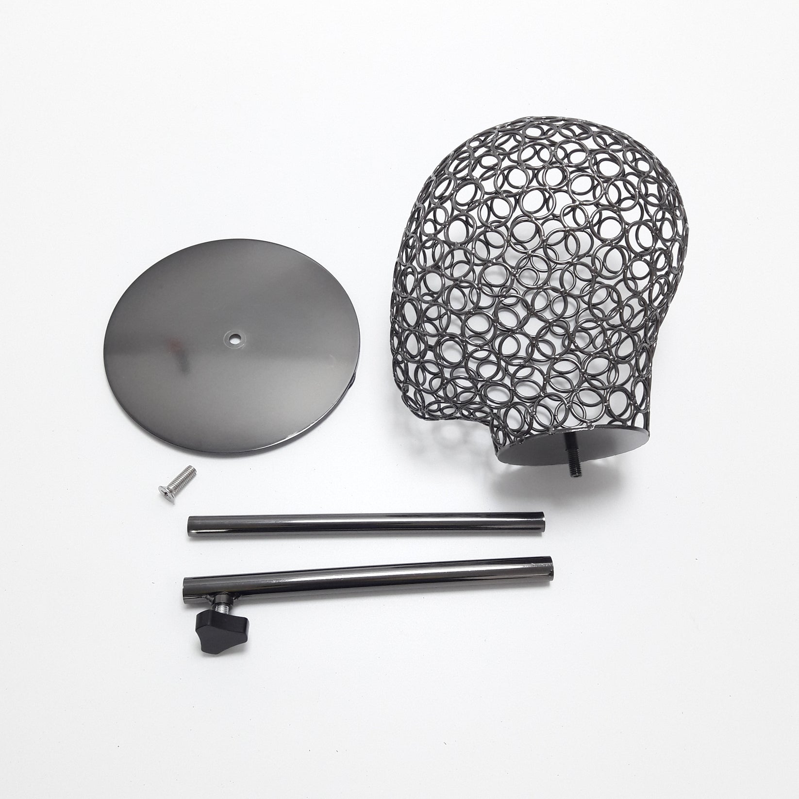 Metal Mannequin Head, Steel Wire Frame Hollow Head,Torso Display Hat P ...