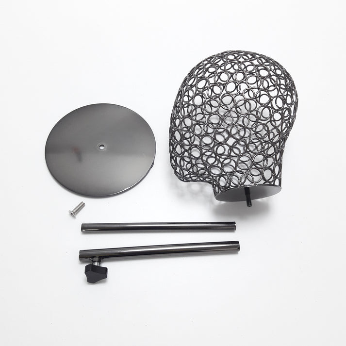 Metal Mannequin Head, Steel Wire Frame Hollow Head,Torso Display Hat P ...