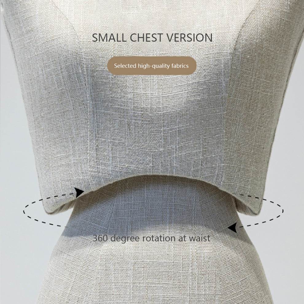 DE-LIANG Fashion Female fabric mannequin,half body model with wooden a ...