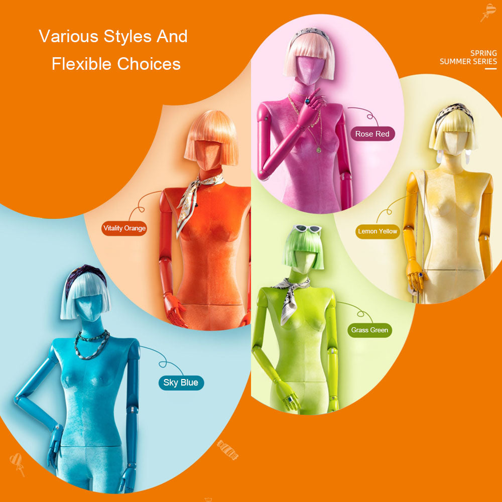Luxury Velvet Female Full Body Mannequin.For Store and display – DE ...