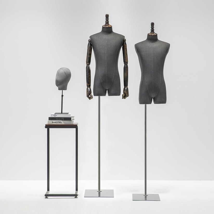 Male Half Body Mannequin,Adult Torso Form with Stand,Men Display Torso ...
